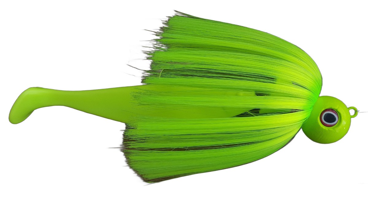 'Big Bubba' MoJo Lure (swing hook w/shad body) - Bucktail-Lures